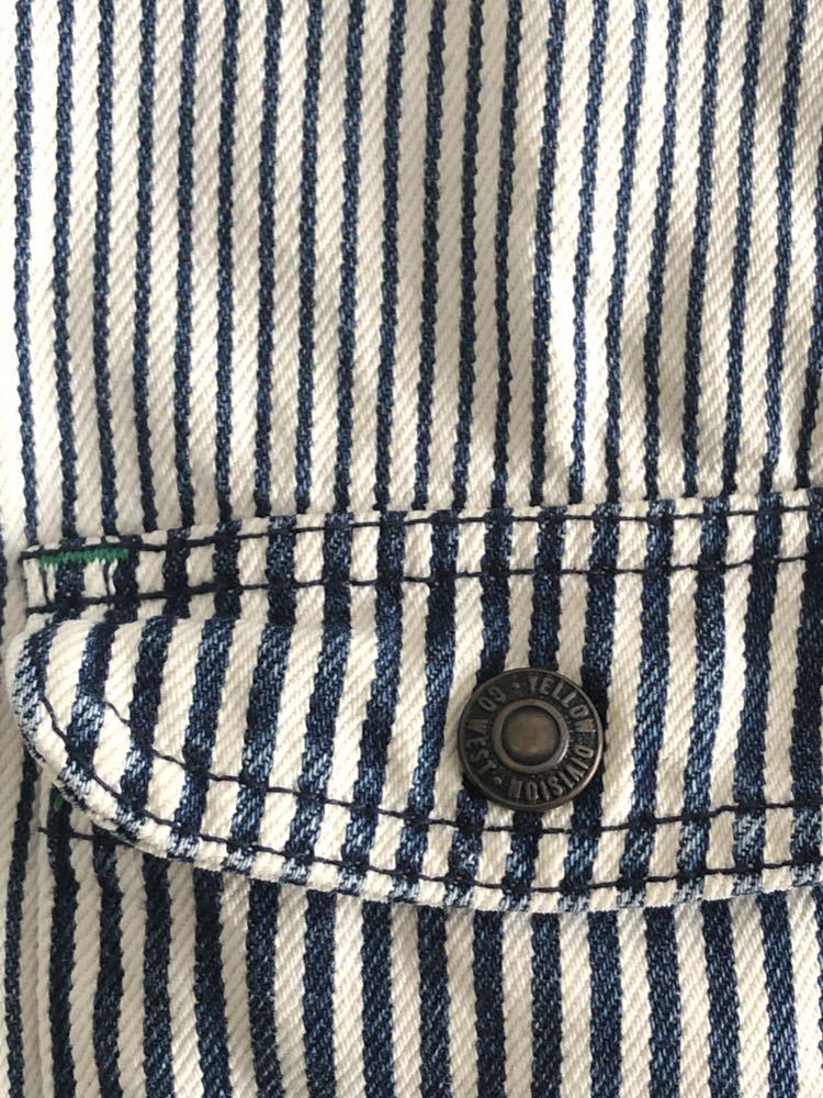 送料520円 GO HEMP ゴーヘンプ ヒッコリー 長袖 デニムワークジャケット 紺 切り替え XS Sサイズ 着丈58cm×身幅44cm ...