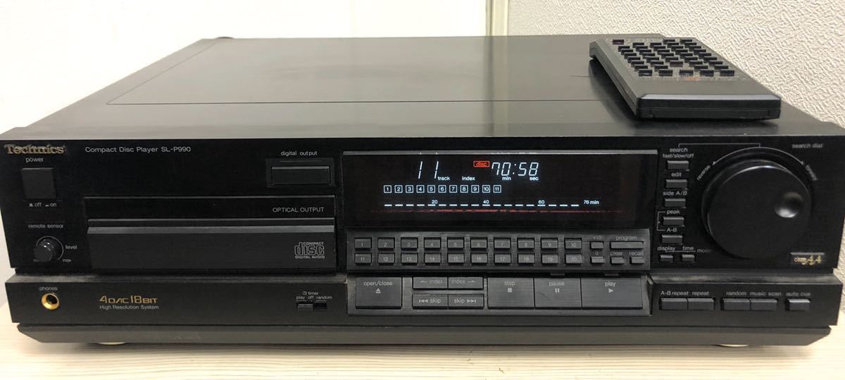 Technics テクニクス SL-P990 CD プレーヤー オーディオ 機器 音響 リモコン付(一般)｜売買されたオークション情報 ...