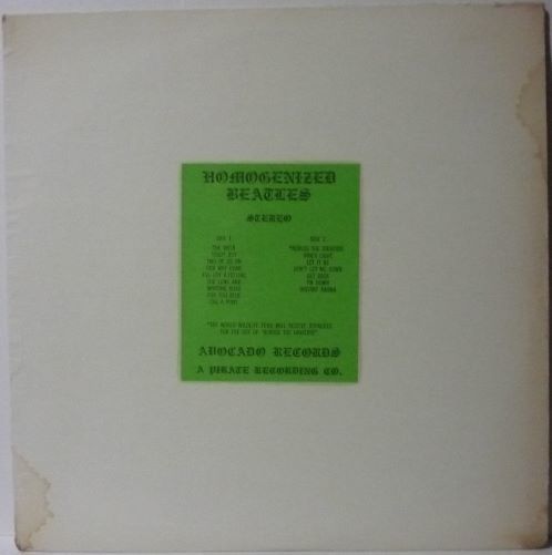 BEATLES ビニルLP HOMOGENIZED BEATLES ブート ビートルズ ポールマッカートニー ジョンレノン Collect ...