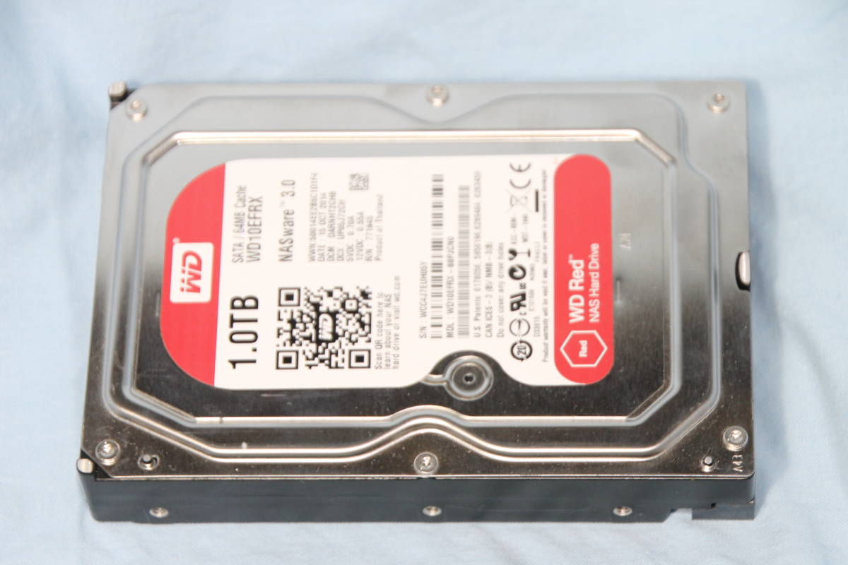 WD10EFRX 高信頼 内蔵HDD Red 1TB 4978時間 約207日 3.5インチ SATA NAS ハードディスク(1TB ...