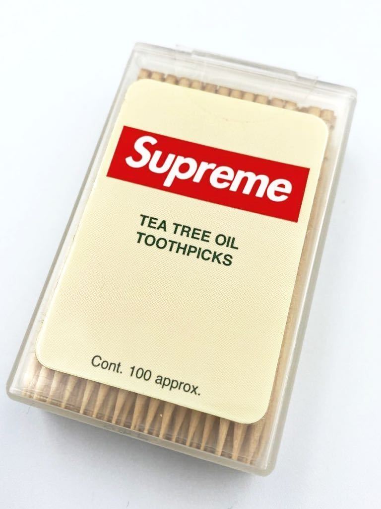 国内正規品 Supreme Tea Tree Oil Toothpicks Therapy Inc シュプリーム 爪楊枝 トゥースピック 非売 ...