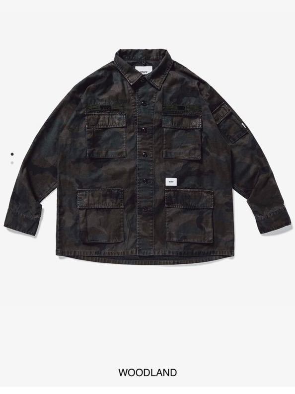 EX40 20SS WTAPS JUNGLE LS 02 / SHIRT. COTTON. SATIN. CAMO WOODLAND Mサイズ BUDS N-1 B-9 M-65 付属品完備 ...