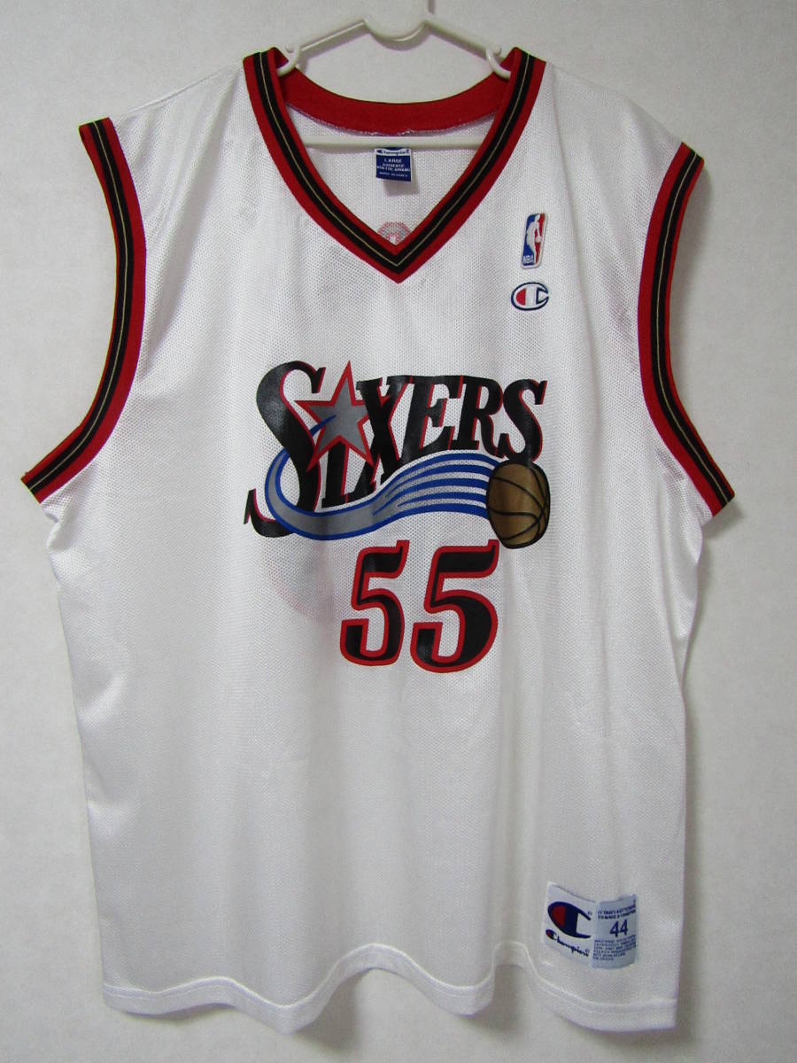 NBA/SIXERS/55 MUTOMBO ディケンベ ムトンボ 76ers シクサーズ チャンピオン製 ヴィンテージ ユニフォーム バスケ ...