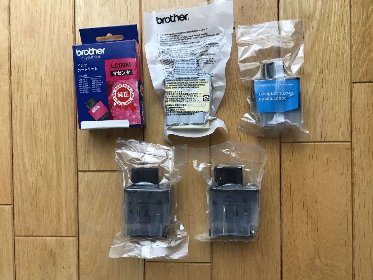 brother ブラザー インクカートリッジ LC09M LC09Y LC09C LC09BK×2 合計5本セット(ブラザー)｜売買されたオークション情報、yahooの商品情報をアーカイブ公開 ...