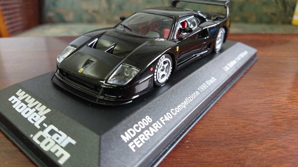 フェラーリ F40 Competizione 1990 ブラック 1/43 F40LM イクソ ミニカー メイクアップ 京商 AZ-1 キャラ ...