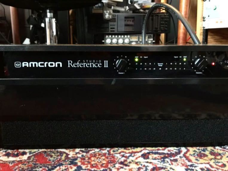 STUDIO REFERENCE II AMCRON CROWN アンプ 完動 補償付 Hubble 非メッキプラグ XLR カード付 ...