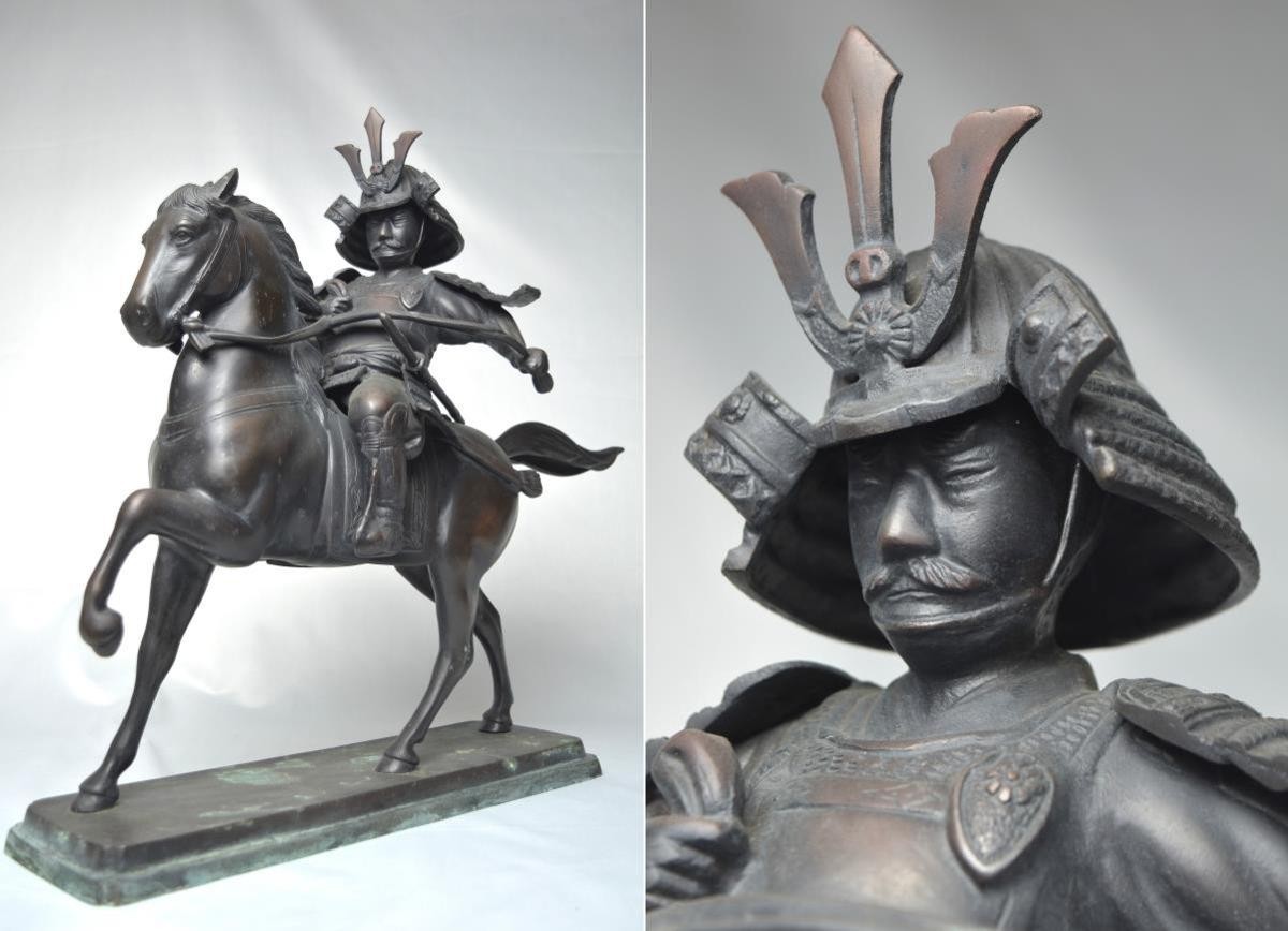 趣楽 忠義の武士 楠木正成公銅像 重量 10，4kg ブロンズ 忠臣 T771(その他)｜売買されたオークション情報、yahooの商品情報をアーカイブ公開 - オークファン（aucfan.com）