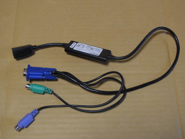 〓DELL KVMケーブル/SIP PS/2 IP/RJ45タイプ N3970/2本あり RC0531(サーバーラック)｜売買された ...