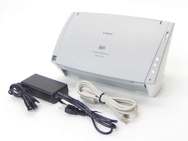 α Canon/キャノン ImageFORMULA DR-C130 A4両面対応カラースキャナ/ 動作良好/ 総スキャン僅か 21枚 / AC ...