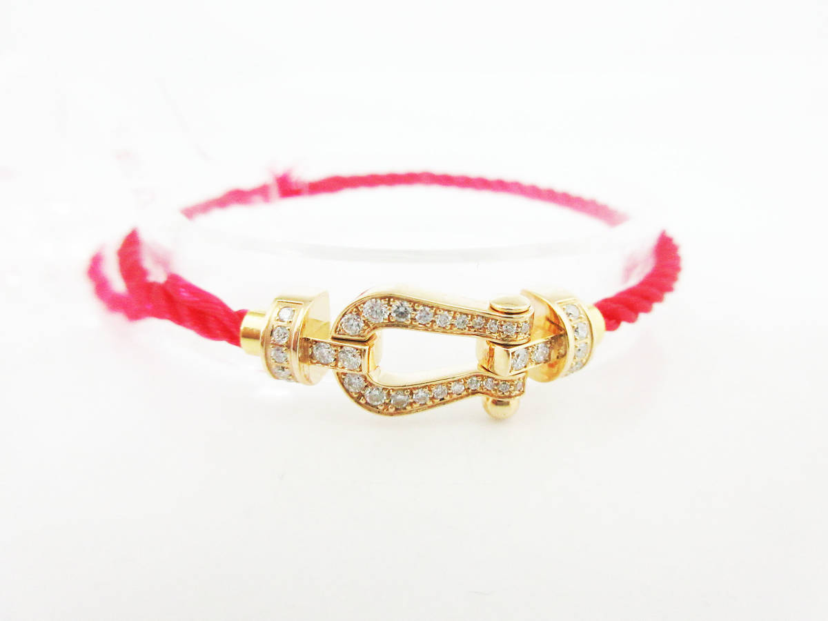 T3540 ダイヤモンド ブレスレット FRED/フレッド フォース10 フルダイヤ ブレスレット 18金 AU 750 現状品(ダイヤモンド ...