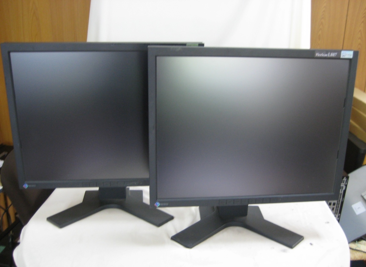 〇EIZO Flex Scan L887 液晶モニター 20.1型 回転縦表示可能 2台セット 品 ②(20インチ～)｜売買されたオークション ...