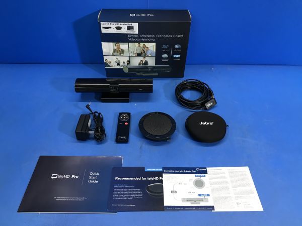 18 telyHD Pro リモート会議 WEBカメラ ウェブカメラ Jabra telylabs リモコン付き オーディオパット付き 80 ...