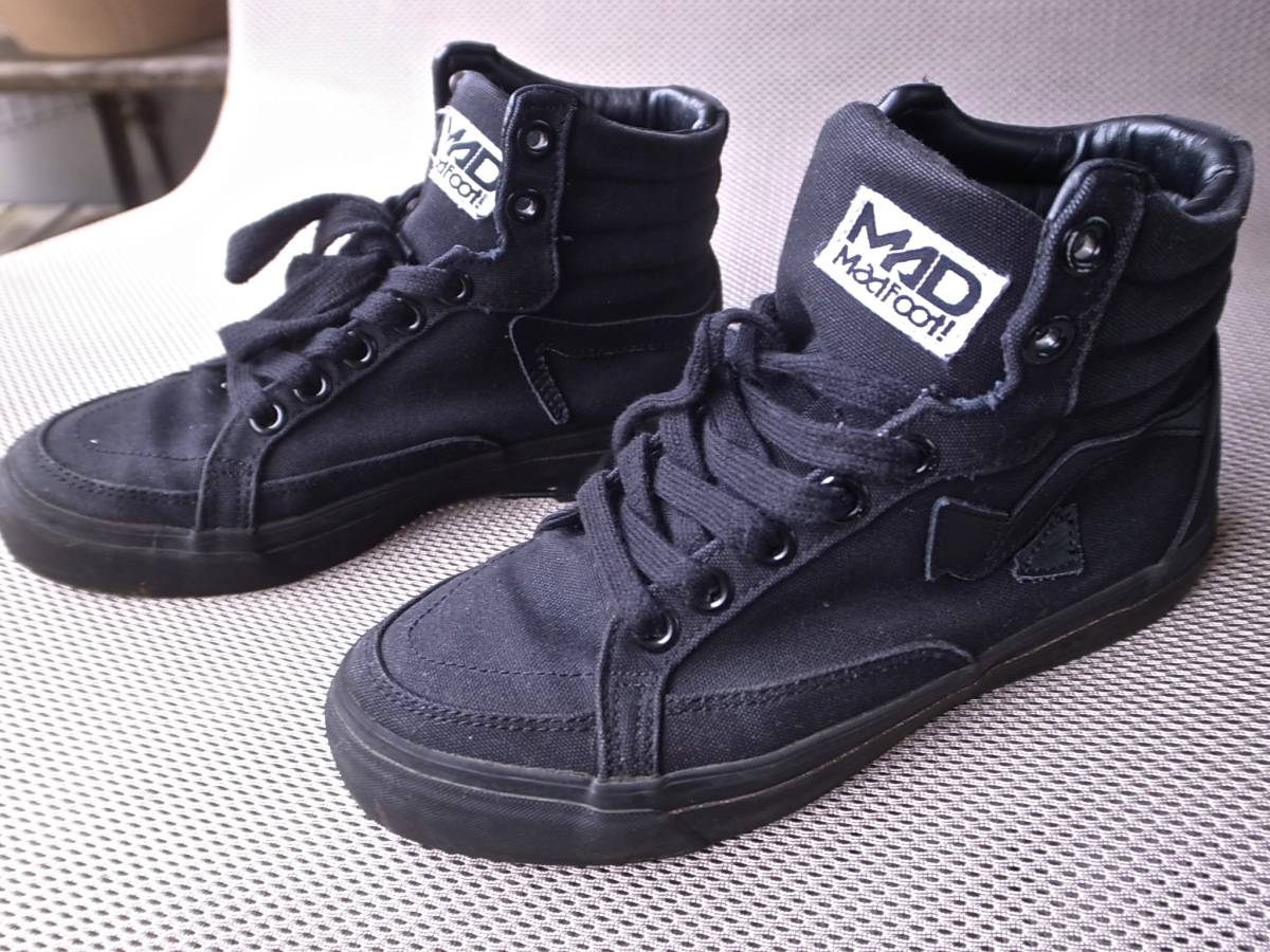 MAD FOOT マッドフット ハイカット スニーカー レディース スニーカー 黒 23.5cm ブラック(23.5cm)｜売買された ...