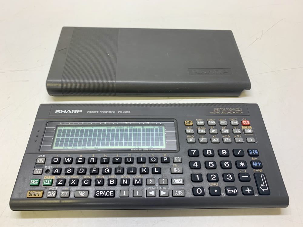SHARP シャープ ポケットコンピューター PC-G801 通電表示入力OK ジャンク品(ポケットコンピュータ)｜売買されたオークション情報 ...