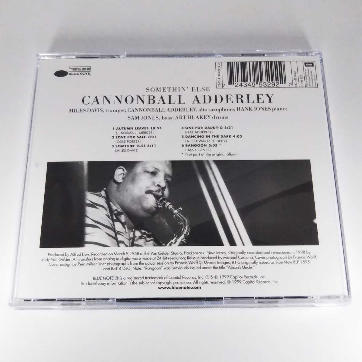 ジャズ 輸入盤 CD SOMETHIN' ELSE サムシング エルス CANNONBALL ADDERLEY キャノンボール アダレイ(ジャズ一般)｜売買されたオークション情報、yahooの ...