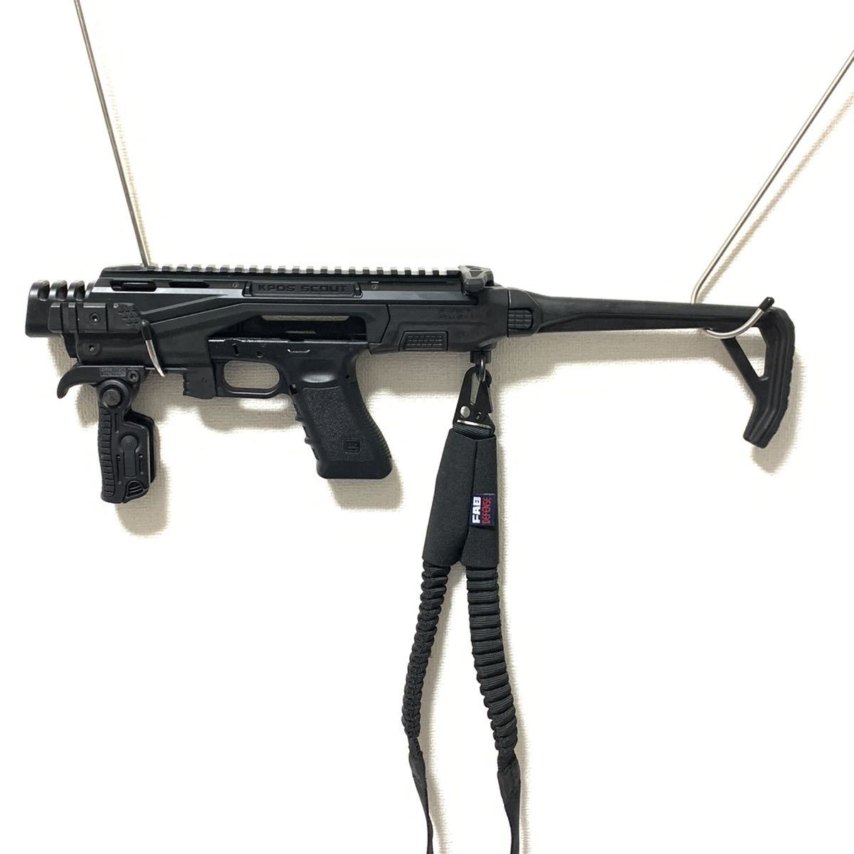 実物FAB DEFENSE Glockカービンコンバージョンキット /PDW変換キット/KPOS SCOUT/東京マルイ/G17/G19 ...