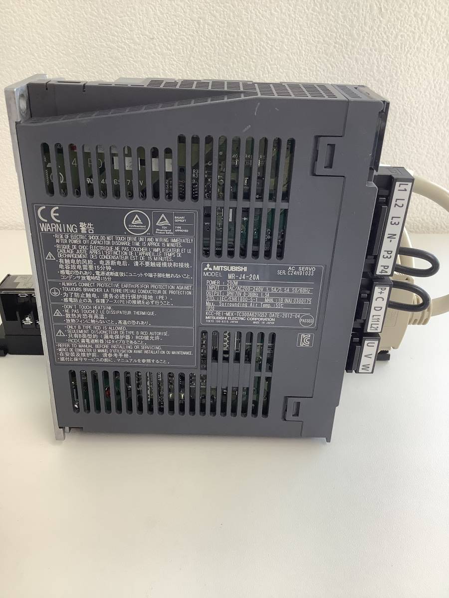 品 MITSUBISHI/三菱電機 MR-J4-20A MR-TB50 MR-J2M-CN1TBL1M サーボアンプ 中継端子台 ケーブル ...