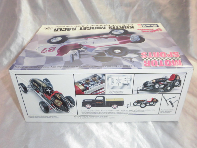 Revell レベル 1/25 KURTIS MIDGET RACER V8/60 Trailer ＃27 カーチス ミゼット レーサー ...