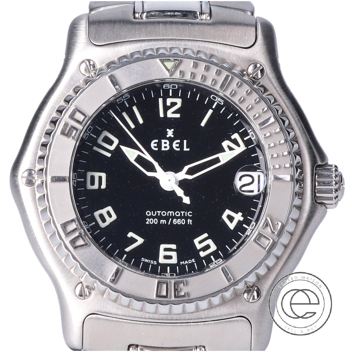 EBEL エベル 9080341 DISCOVERY ディスカバリー ダイバー 自動巻き腕時計 シルバー メンズ(エベル)｜売買されたオークション情報、yahooの商品情報をアーカイブ公開 ...