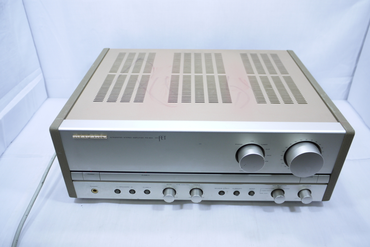 marantz INTEGRATED STEREO AMPLIFIER PM-80a マランツ アンプ 通電確認｜その他