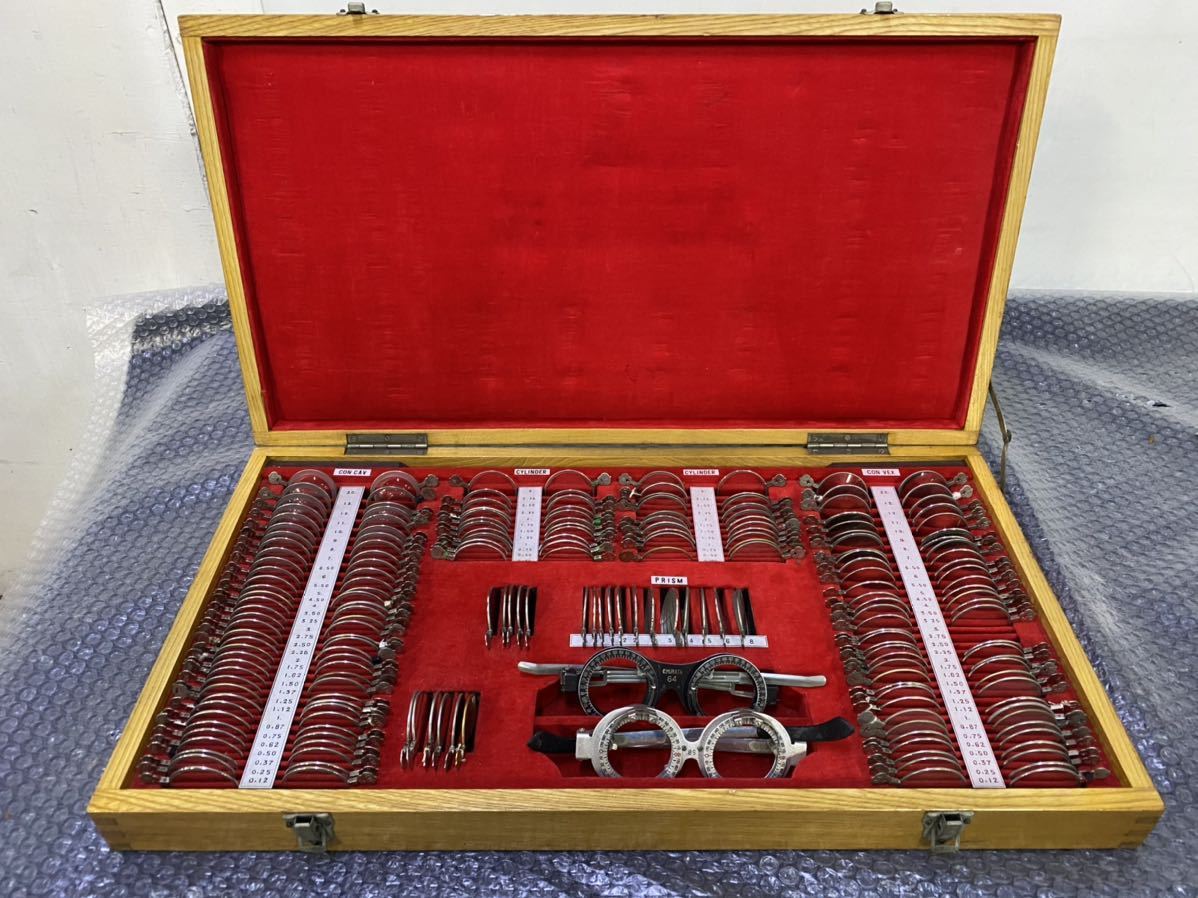 サ4240M C.MURATA HANDAYA 視力検査用 検眼レンズセット テストフレーム ケース付き 眼鏡(その他)｜売買された ...