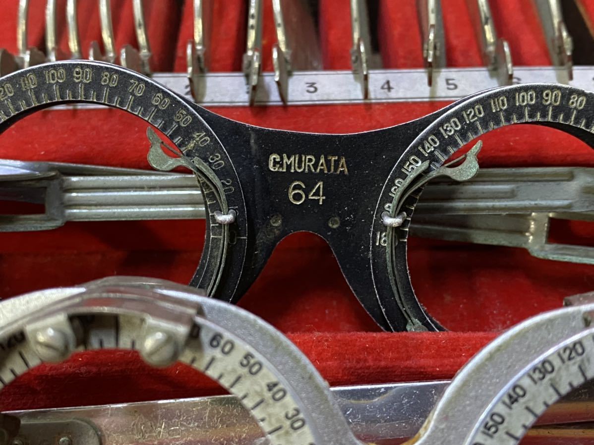 サ4240M C.MURATA HANDAYA 視力検査用 検眼レンズセット テストフレーム ケース付き 眼鏡(その他)｜売買された ...