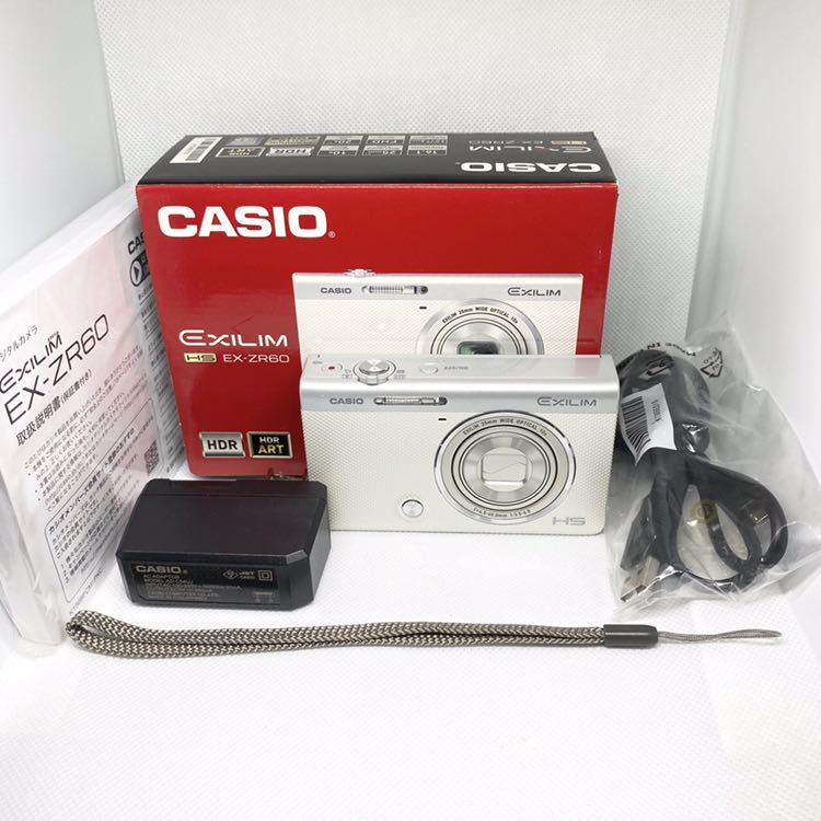 CASIO HIGH SPEED EXLIM EX-ZR60 ホワイト(カシオ)｜売買されたオークション情報、yahooの商品情報をアーカイブ ...