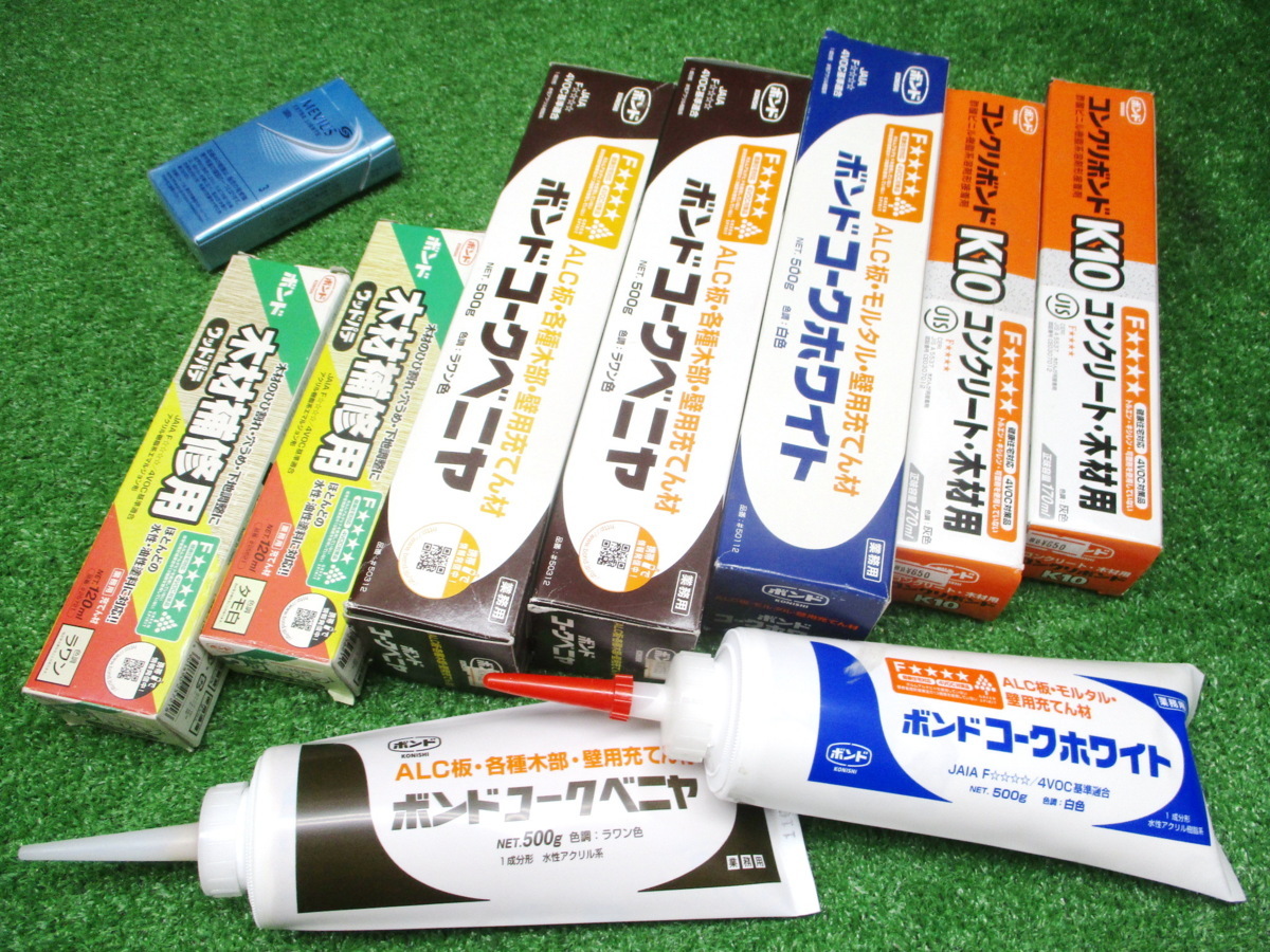 根久h477 コニシボンド/ボンドコ－クベニヤ 500g ラワン色/ボンドコークホワイト 500g 白色/コンクリボンド K10 170ml 他 合計8点セット(接着剤、ボンド、テープ)｜売買 ...