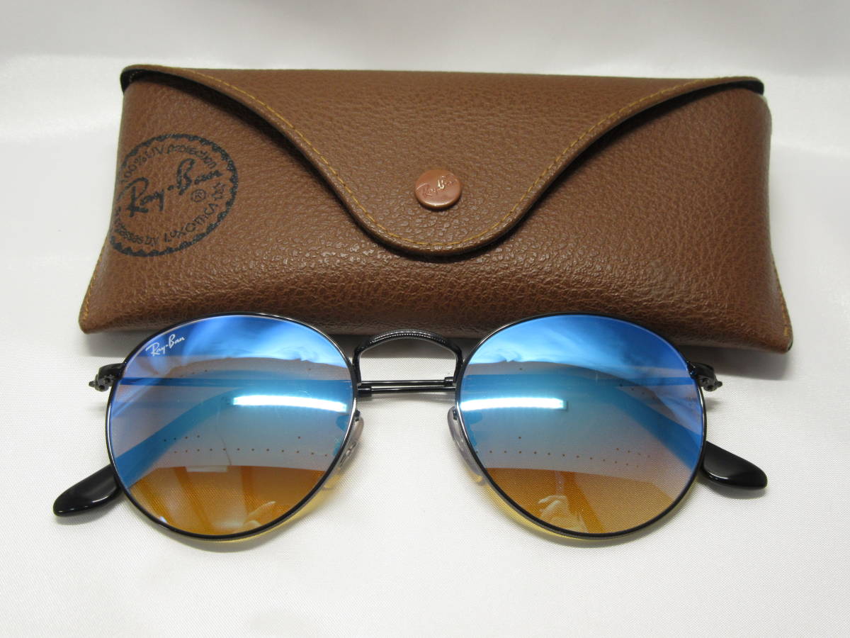 レイバン RB3447 ROUND METAL ブラック×ブラウン サングラス 品 W2－34A(その他)｜売買されたオークション情報、yahooの商品情報をアーカイブ公開 - オークファン ...