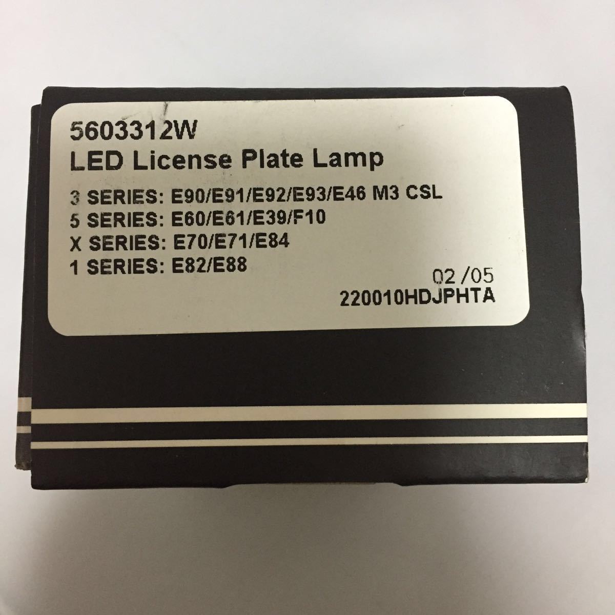 RACINGDASH 5603312W BMW ナンバー灯 ライセンス灯 LED レーシングダッシュ E90 E91 E92 E93 E46 M3 CSL E60 E61 E39 F10 ...