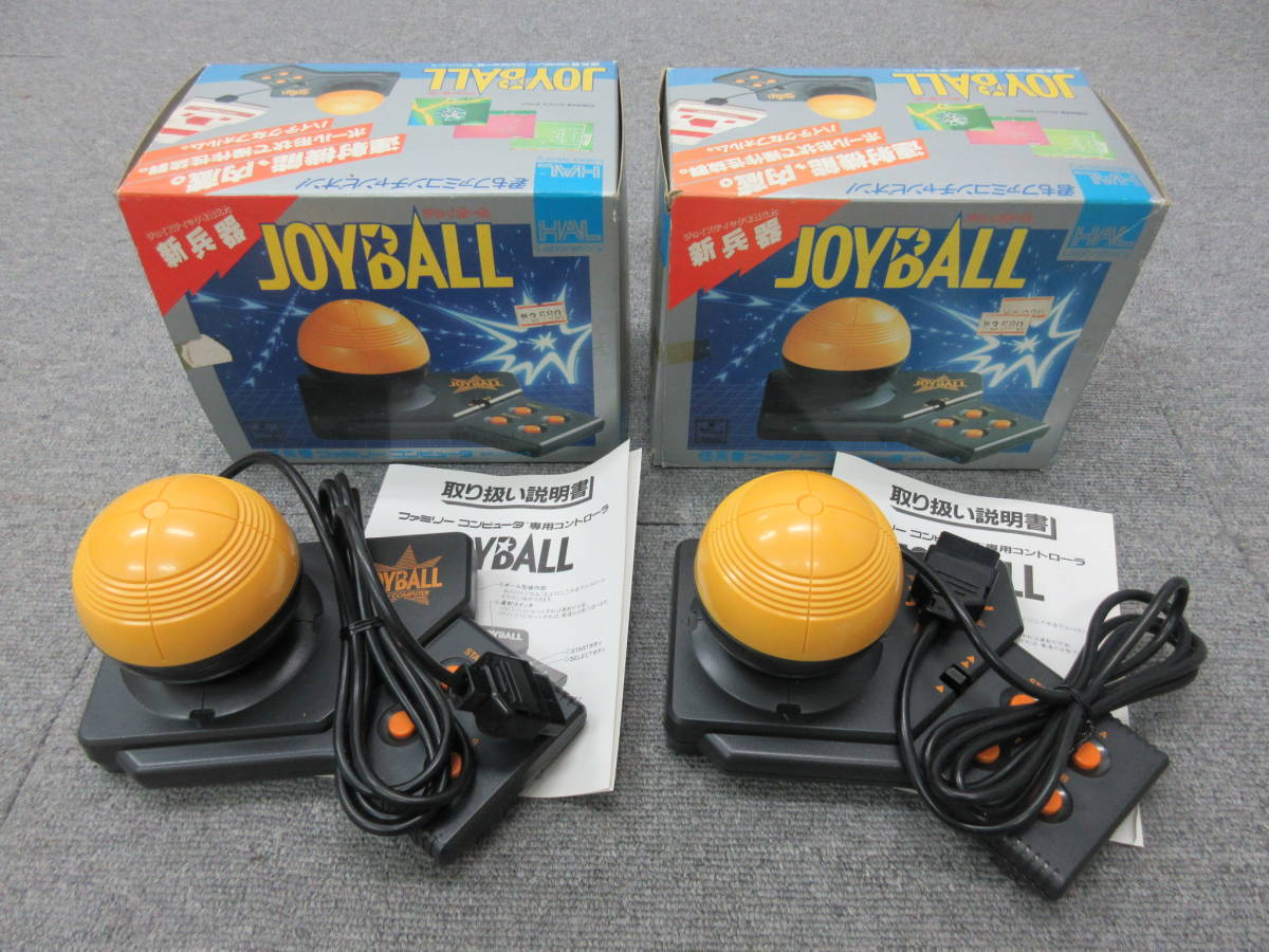 M 12-28 9 ゲームショップ在庫品 JOYBALL ジョイボール 2点まとめて ファミコン専用コントローラー 動作未確認 長期保管品 ...