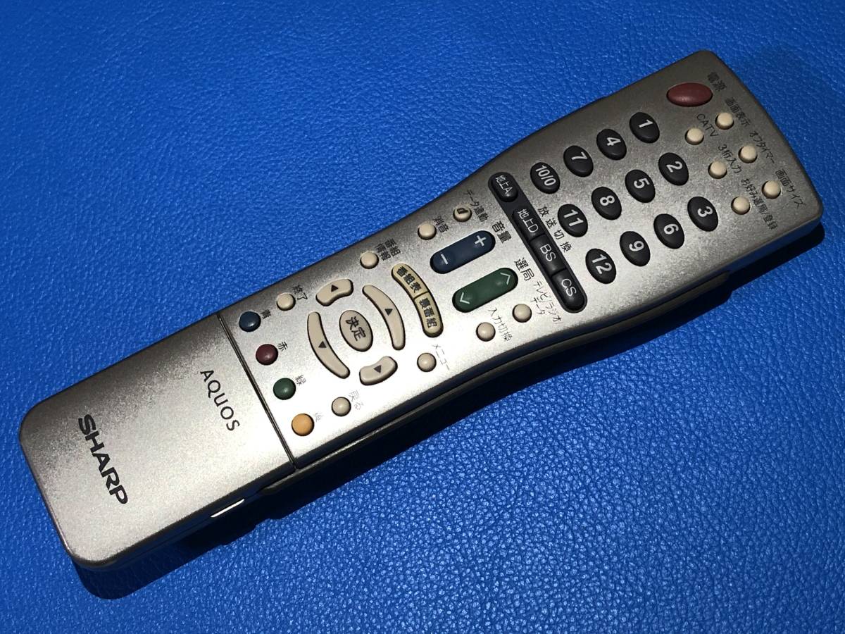SHARP シャープ AQUOS テレビ リモコン GA434WJSA LC-20SX5/LC-20AX6 除菌 清掃済 安心の保証有 管理No P-90(リモコン)｜売買されたオークション ...