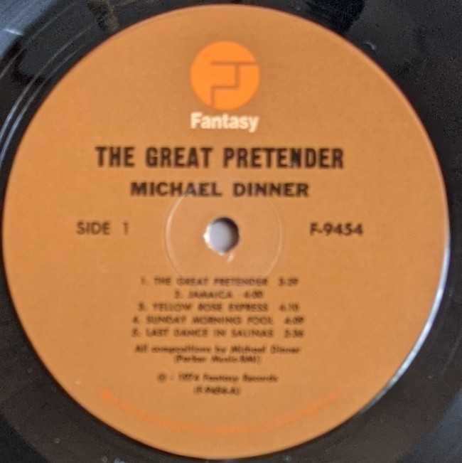 SSW名盤 MICHAEL DINNER / THE GREAT PRETENDER 米国盤 レコード LINDA RONSTADT NICK ...