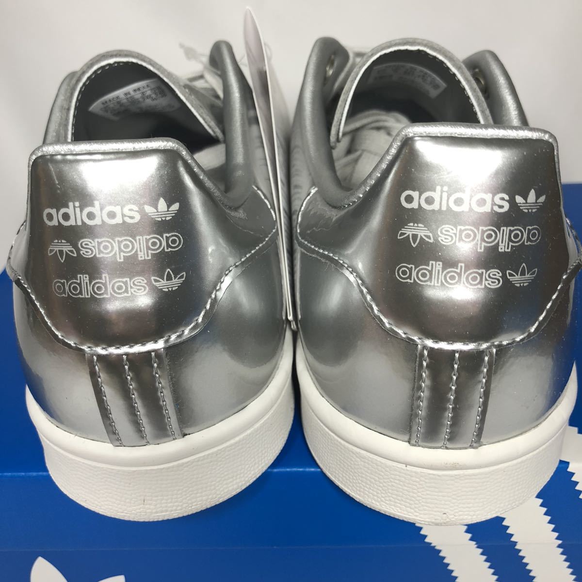 adidas STAN SMITH W アディダス スタンスミス レディース スニーカー FW5477 シルバー 銀色 24.0(24.0cm ...