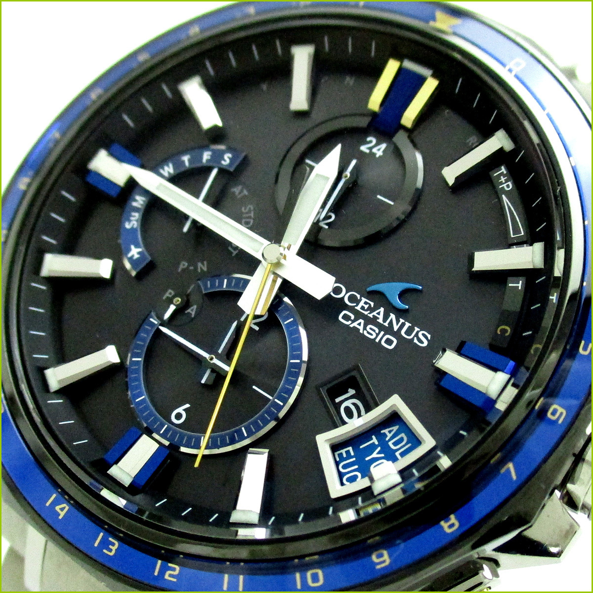 定￥25万 1円 カシオ オシアナス 3WAY ソーラー GPS 電波 Bluetooth メンズ OCW-G2000 時計 チタニウム ...