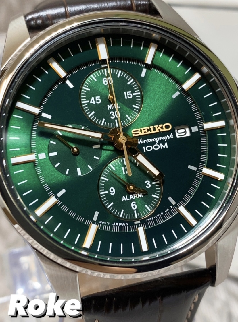 SEIKO セイコー 正規品 腕時計クロノグラフ アラーム デュアルタイム プレゼント レザーベルト SNAF09P1 クオーツ腕時計 メンズ ...