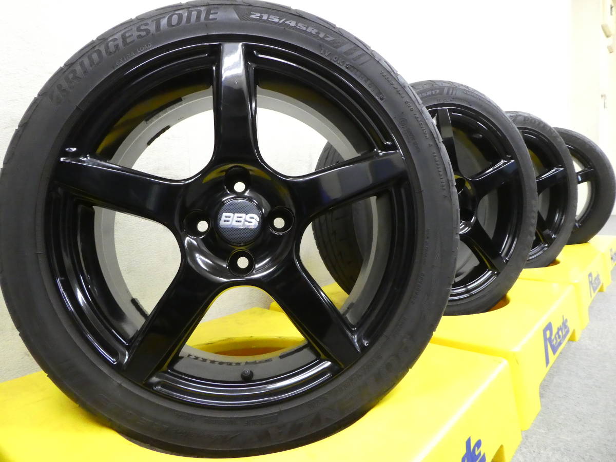 バランス調整済 BBS RD229 PCD108 BS POTENZA RE003 215/45R17 4本セット プジョー シトロエン ...