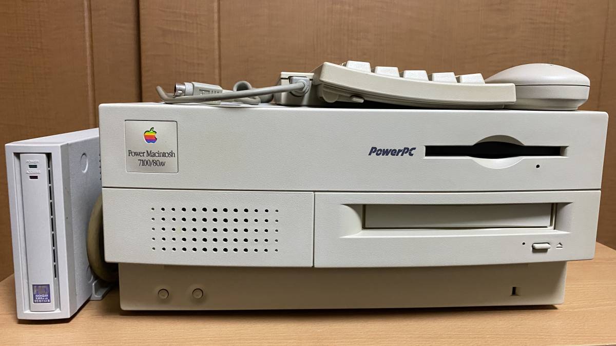 Power Macintosh 7100/80AV HDD換装済 外付けHDD付き 付属品多数 ジャンク扱い(601)｜売買されたオークション ...
