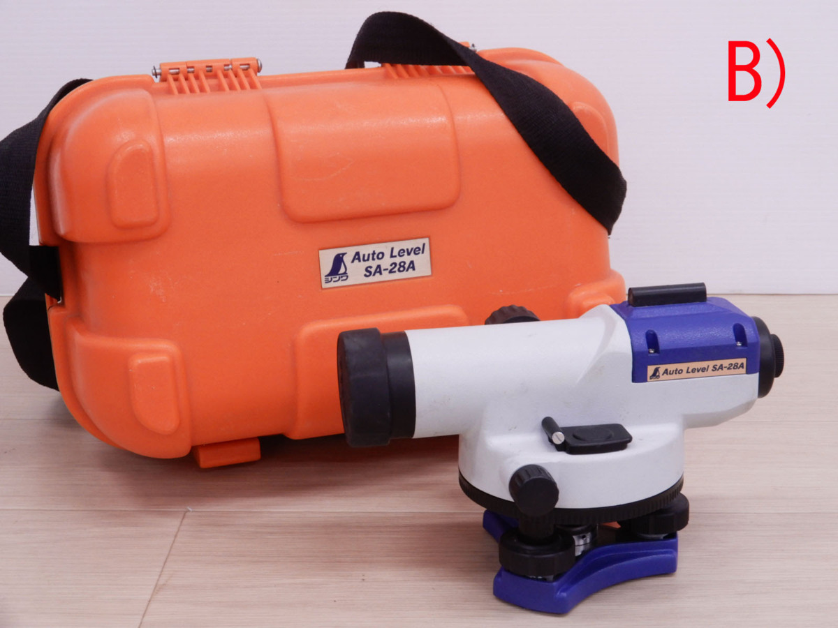 B シンワ オートレベル SA-28A 土木作業 水平 測定 SHINWA Auto Level(測量、角度計)｜売買されたオークション情報、yahooの商品情報をアーカイブ公開 ...