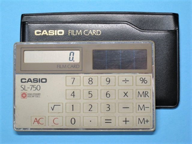 CASIO SL-750 カード型ソーラー電卓／追跡サービスあり カシオ 薄型 電子計算機(カシオ)｜売買されたオークション情報、yahooの ...