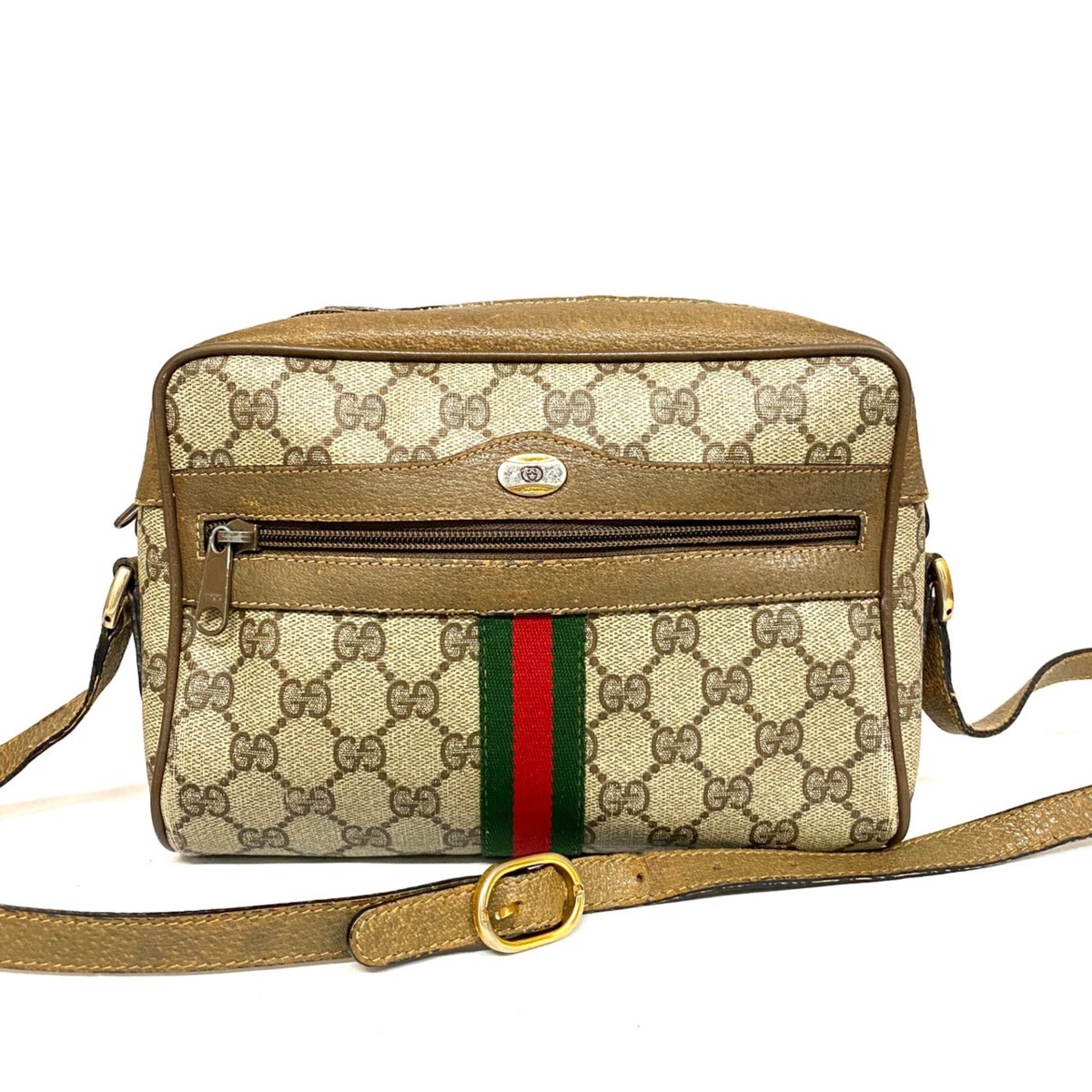 1円 粉吹きなし GUCCI グッチ オールドグッチ ヴィンテージ GG シェリーライン ショルダーバッグ ポシェット メンズ レディース(オールドグッチ)｜売買されたオークション情報 ...