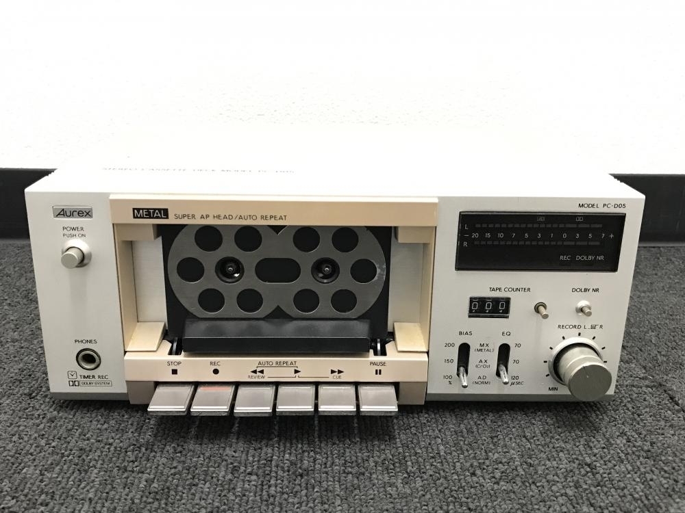 AVD506 ジャンク品 Aurex オーレックス カセットデッキ PC-D05 /100(一般)｜売買されたオークション情報、yahooの商品情報をアーカイブ公開 - オークファン ...