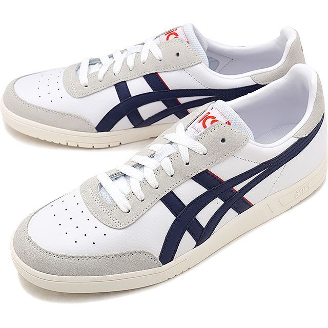 アシックス タイガー asics Tiger VICKKA レザー スポーツ シューズ 靴 スニーカー 白紺 25CM 1193A033 ...