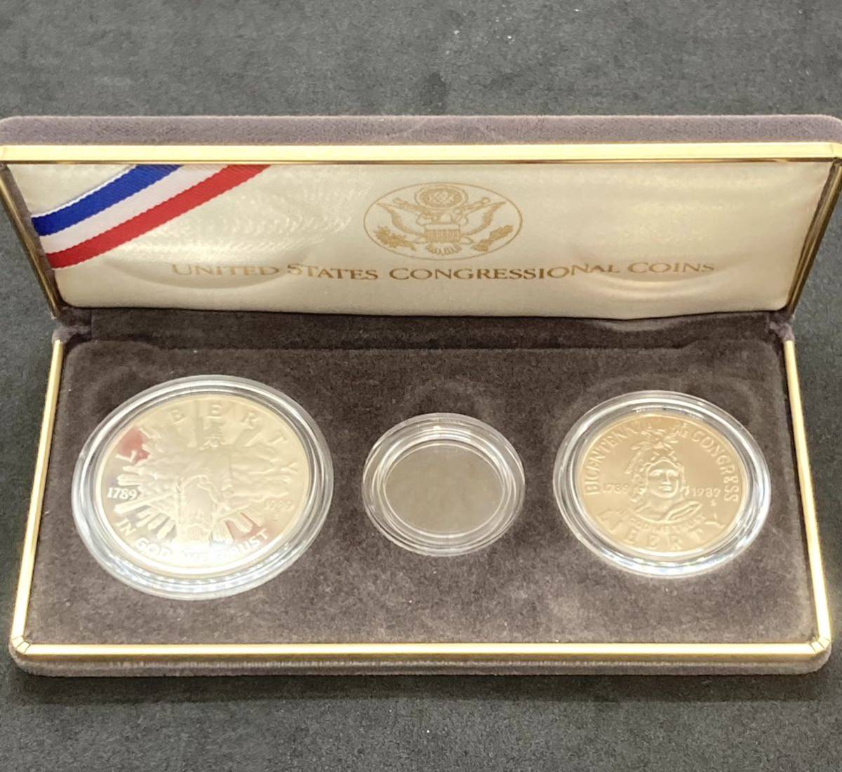 united states liberty coins 1789-1989 銀貨 27.0g 銅貨10.2g(北アメリカ)｜売買された ...