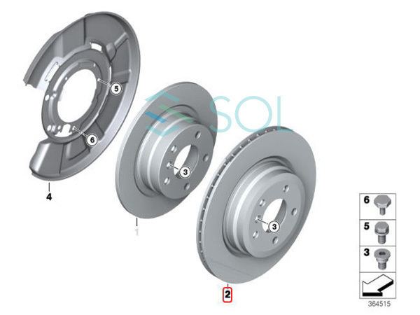 BMW E87 E90 E91 E92 リア ブレーキローター ブレーキディスク 左右セット 116i 118i 120i 320i 323i ...