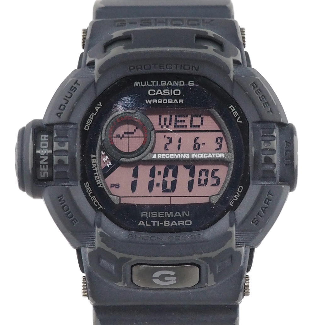 1円 ジャンク CASIO カシオ/G-SHOCK RISEMAN ライズマン ツインセンサー 電波ソーラー/GW-9200MSJ/79 ...