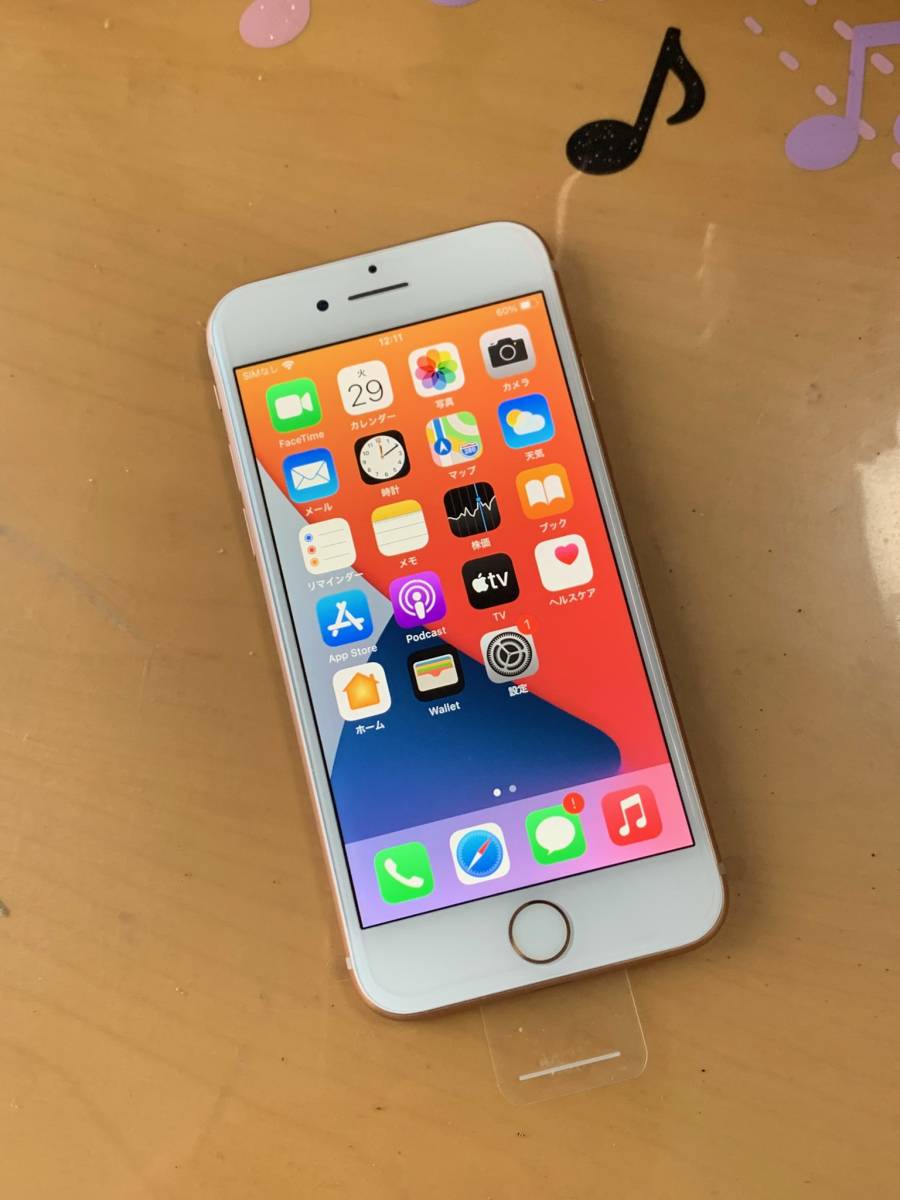 SIMフリー Apple iPhone8 64GB Gold ゴールド ソフトバンク版 バッテリー100% 本体のみ(国内版SIMフリー)｜売買されたオークション情報、yahooの商品情報を ...