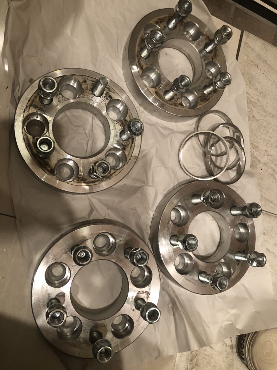 PCD変換スペーサー 112 → 114.3 PCDチェンジャー 厚さ30mm ベンツ PCD112 5H M12 p1.5 PCD114.3 ...