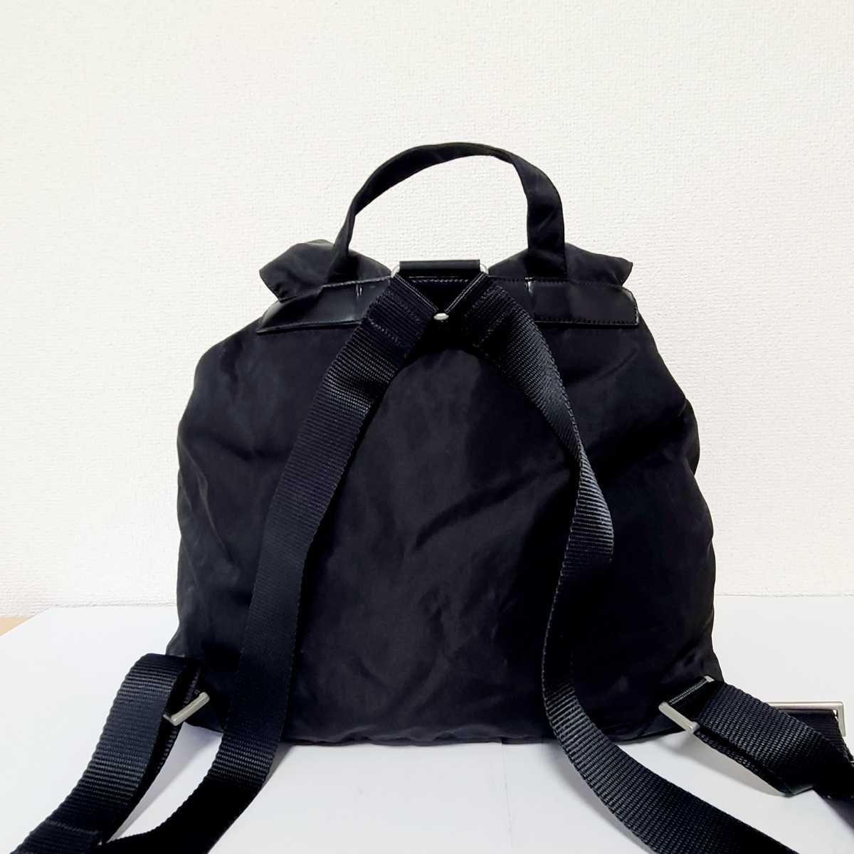 大 プラダ PRADA ナイロン レザー 本革 ブラック リュック バッグ 大容量 レディース ロゴ シルバー 金具 バックパック 高級 j56-1(リュック)｜売買されたオークション情報 ...