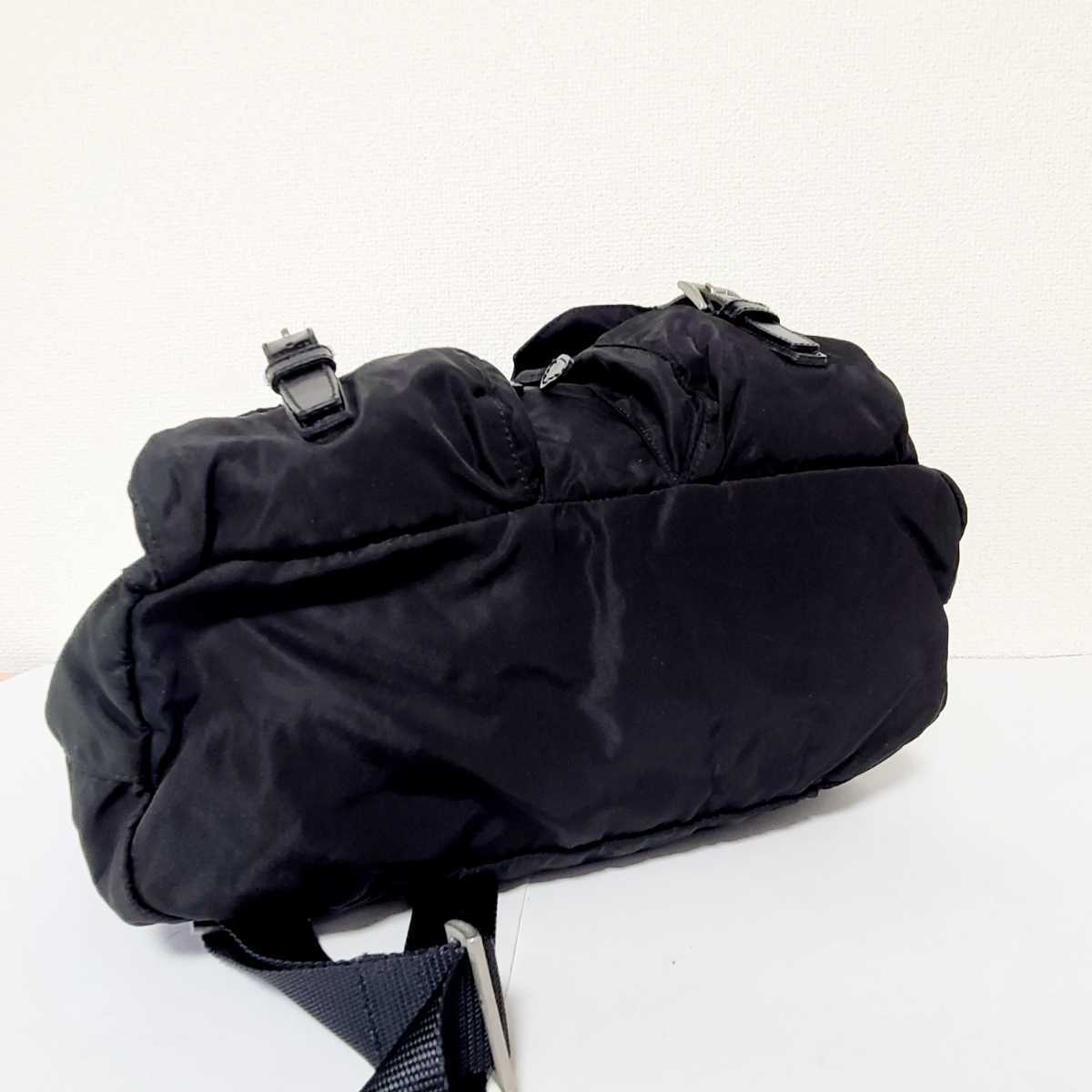 大 プラダ PRADA ナイロン レザー 本革 ブラック リュック バッグ 大容量 レディース ロゴ シルバー 金具 バックパック 高級 j56-1(リュック)｜売買されたオークション情報 ...